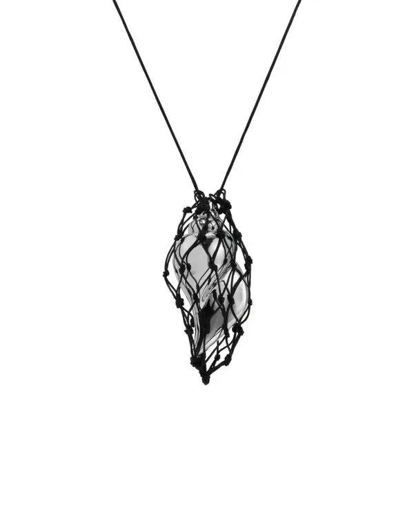 HEAVEN MAYHEM Sterling Necklace - Black And Silver