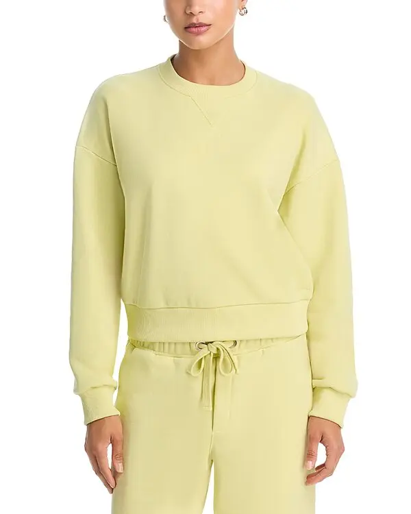 ATM Anthony Thomas Melillo French Terry Crewneck Sweatshirt - Mellow Yellow