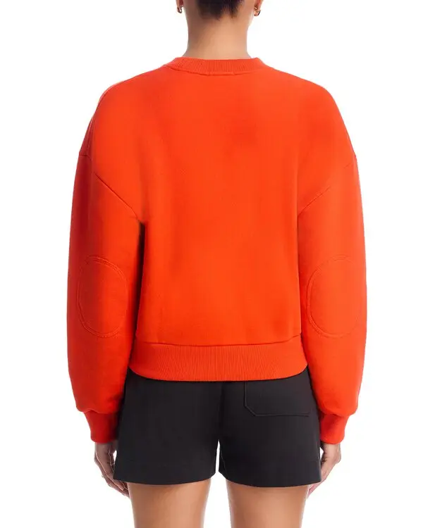 ATM Anthony Thomas Melillo French Terry Crewneck Sweatshirt - Tomato