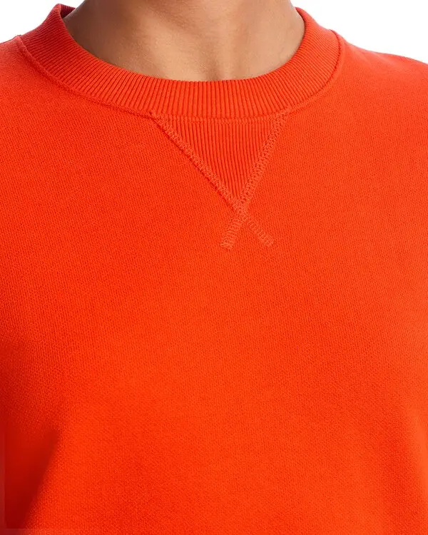 ATM Anthony Thomas Melillo French Terry Crewneck Sweatshirt - Tomato