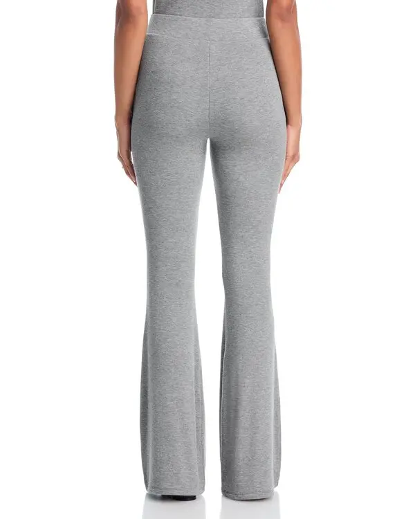 ATM Anthony Thomas Melillo Ribbed Flare Pants - Medium Grey