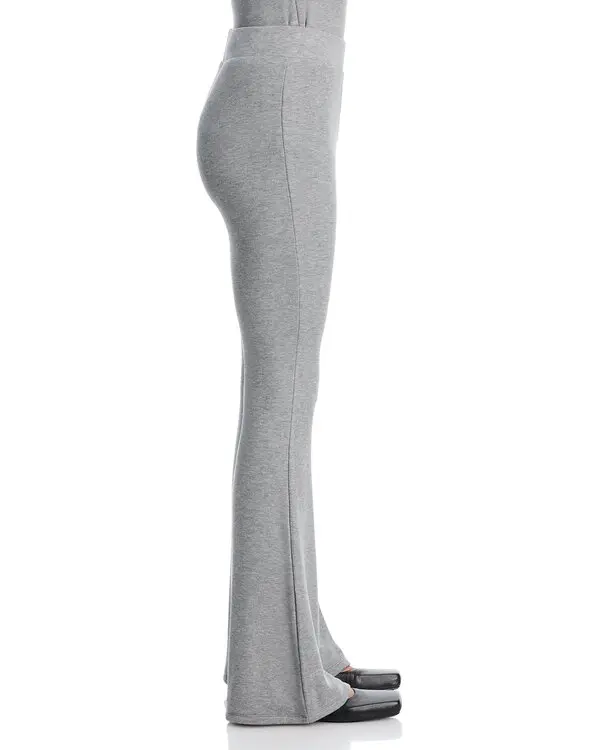 ATM Anthony Thomas Melillo Ribbed Flare Pants - Medium Grey