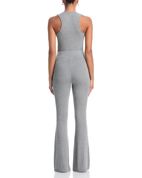 ATM Anthony Thomas Melillo Ribbed Flare Pants - Medium Grey
