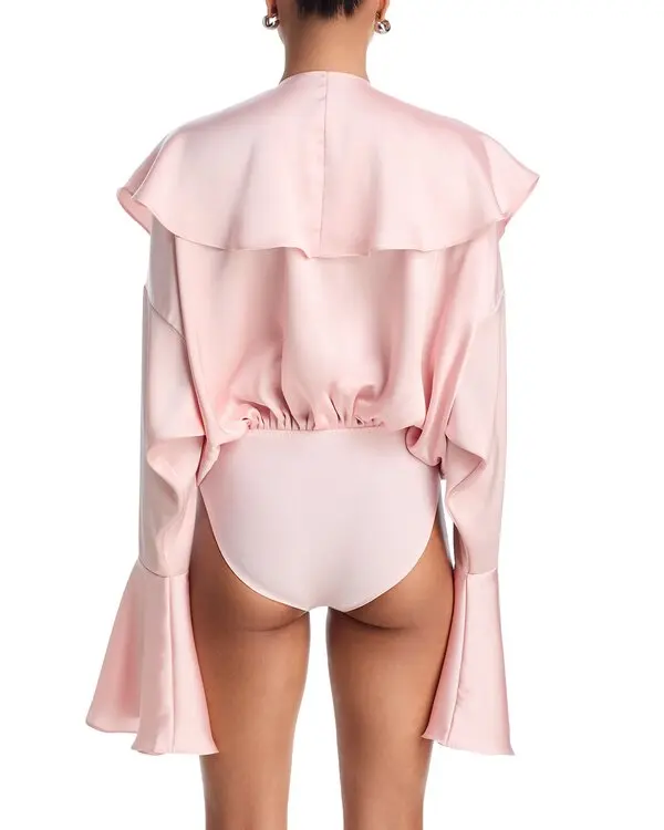 Norma Kamali Ruffle Bodysuit