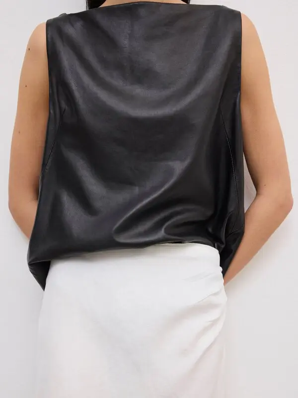 HOUSE OF DAGMAR Draped A-line Midi Skirt