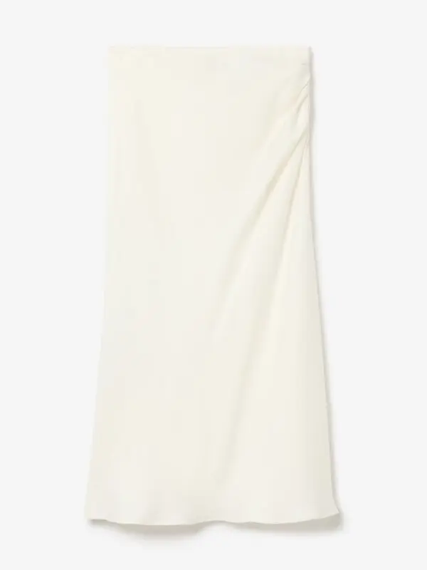 HOUSE OF DAGMAR Draped A-line Midi Skirt