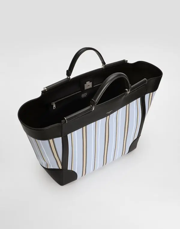 Dolce & Gabbana Sicily Striped Jacquard Handbag - Multicolor