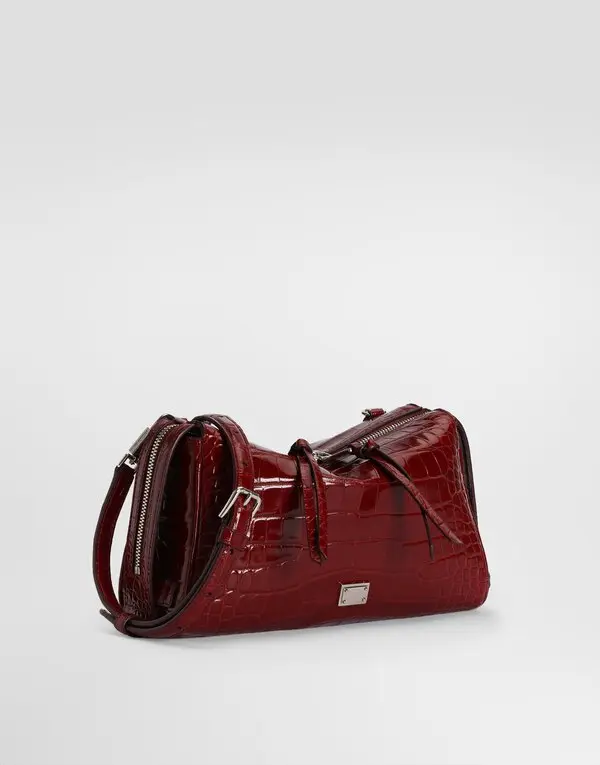 Dolce & Gabbana Vittoria Alligator Crossbody Bag