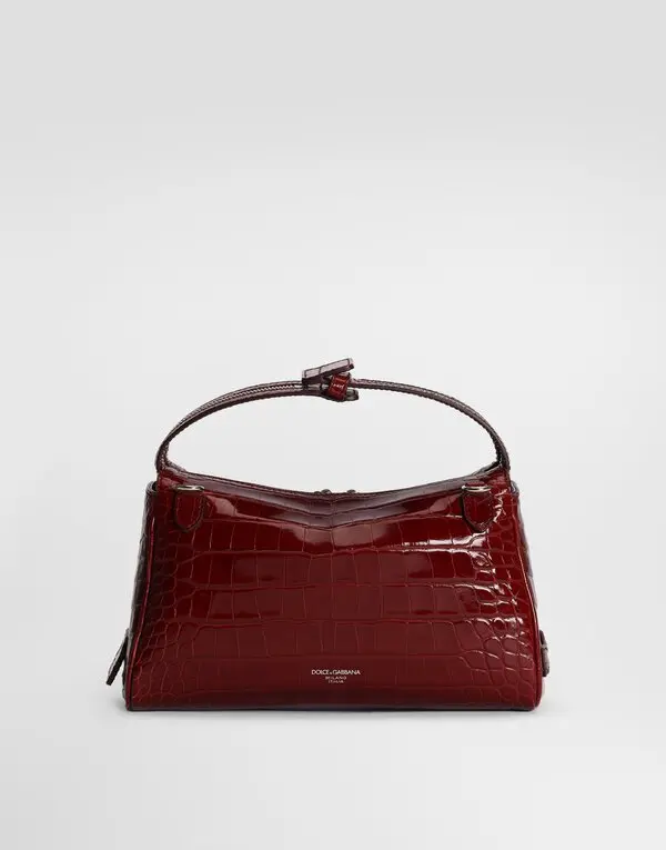 Dolce & Gabbana Vittoria Alligator Crossbody Bag