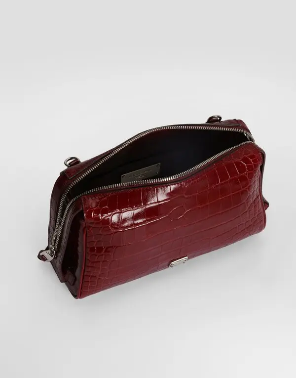 Dolce & Gabbana Vittoria Alligator Crossbody Bag