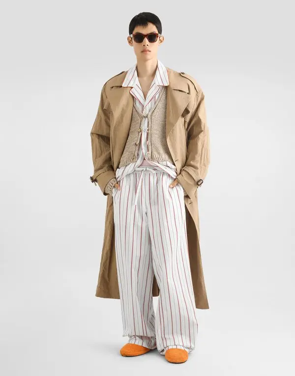 Dolce & Gabbana Striped Poplin Trousers - Multicolor