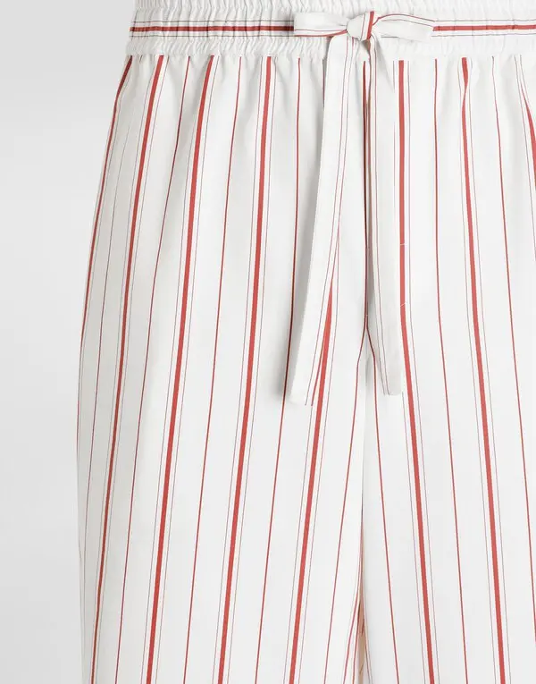 Dolce & Gabbana Striped Poplin Trousers - Multicolor