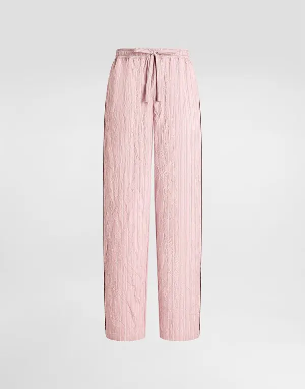 Dolce & Gabbana Crinkled Striped Fabric Vanity Trousers - Multicolor