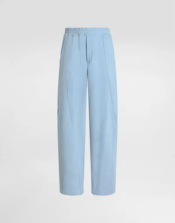 Dolce & Gabbana Treated Jersey Trousers - Azure