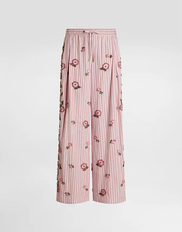 Dolce & Gabbana Embroidered Vanity Trousers - Multicolor