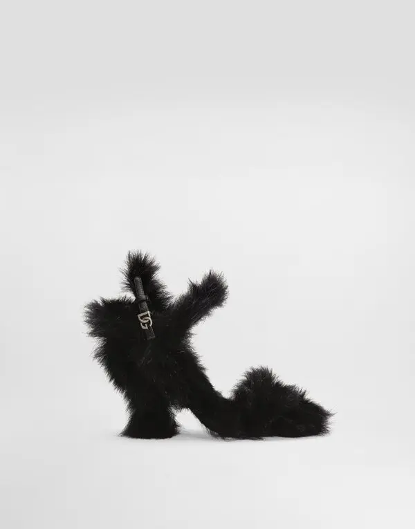 Dolce & Gabbana Shearling Sandals