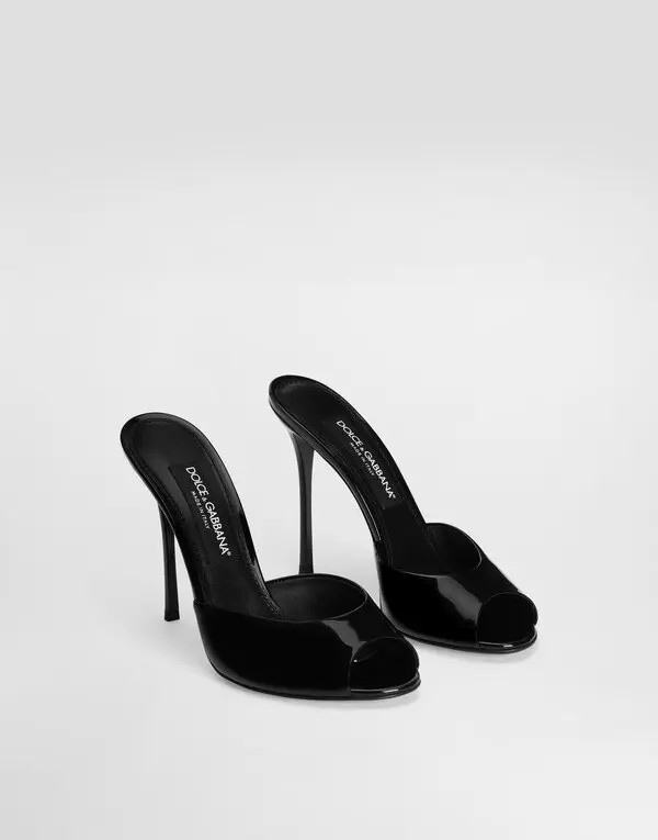 Dolce & Gabbana Keira Patent Leather Mules