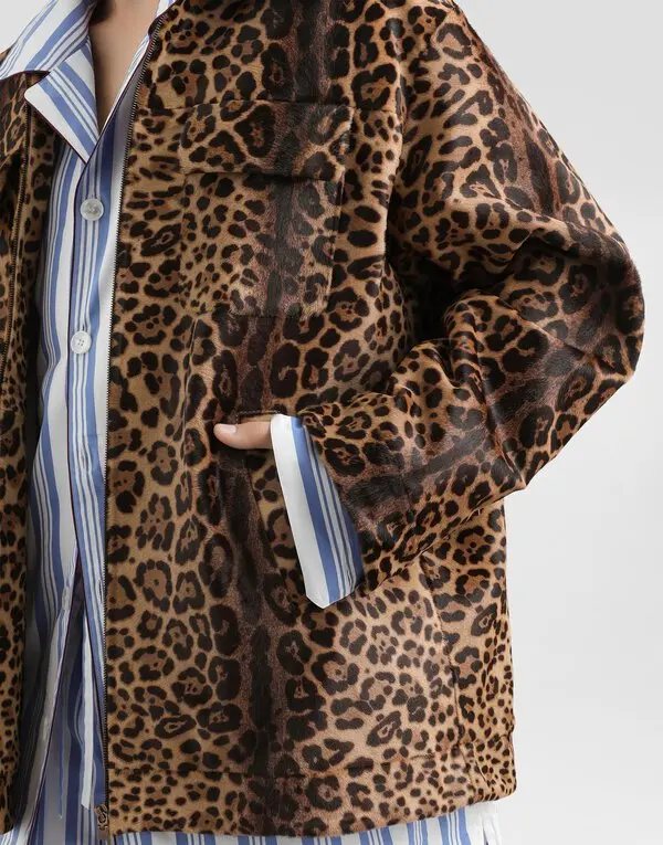 Dolce & Gabbana Leopard-print Shirt-style Jacket