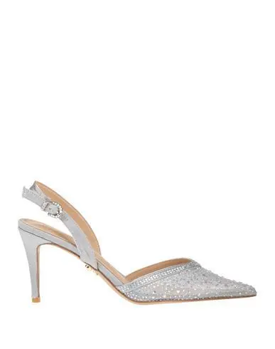 TWENTY FOUR HAITCH Pumps With Appliqués And Crystals - Grey