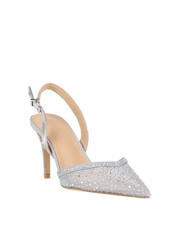 TWENTY FOUR HAITCH Satin Slingback Pumps