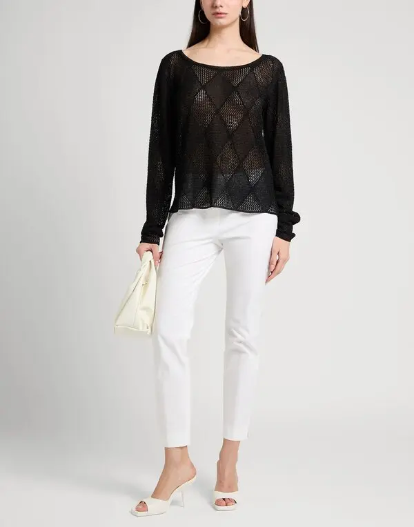 BALLANTYNE Open-knit Metallic Sweater