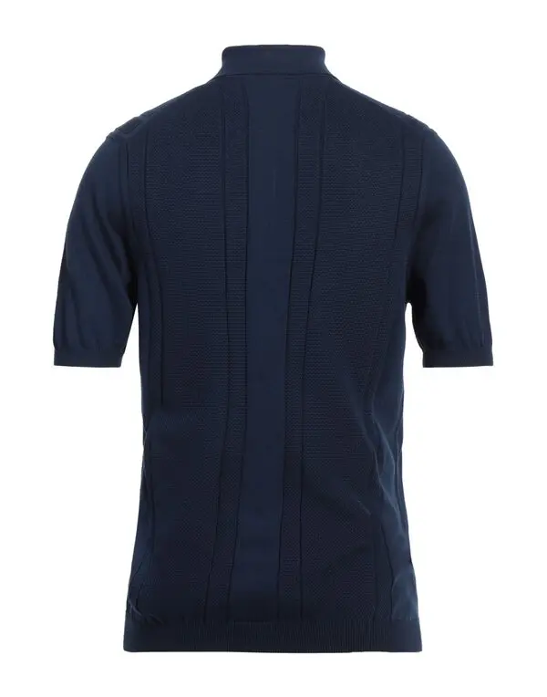 Brunello Cucinelli Cotton Knit Polo - Blue