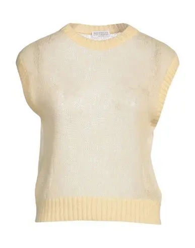 Brunello Cucinelli Sweater Size Mohair Wool, Polyamide, Wool, Ecobrass - Yellow