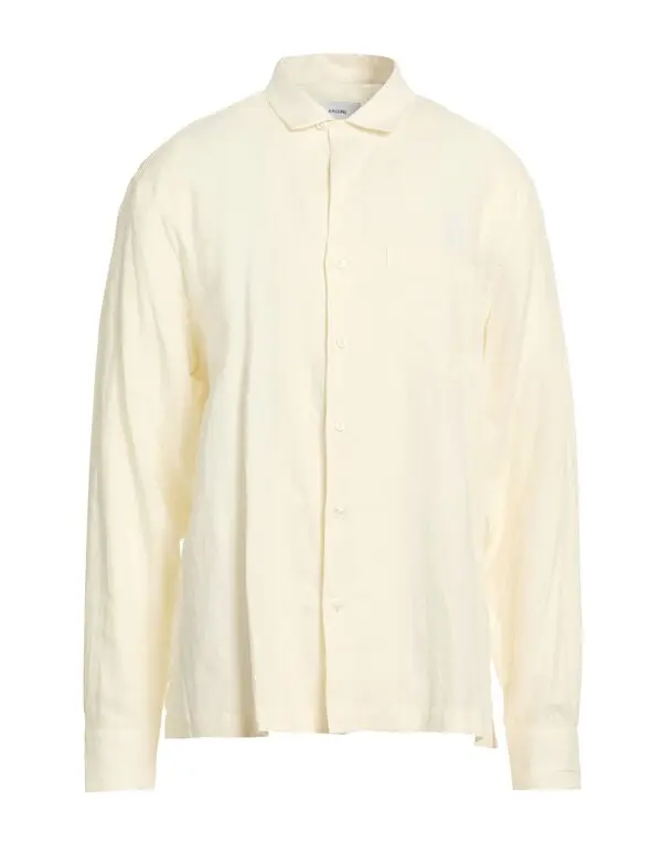 LARDINI Shirt Size Linen - White