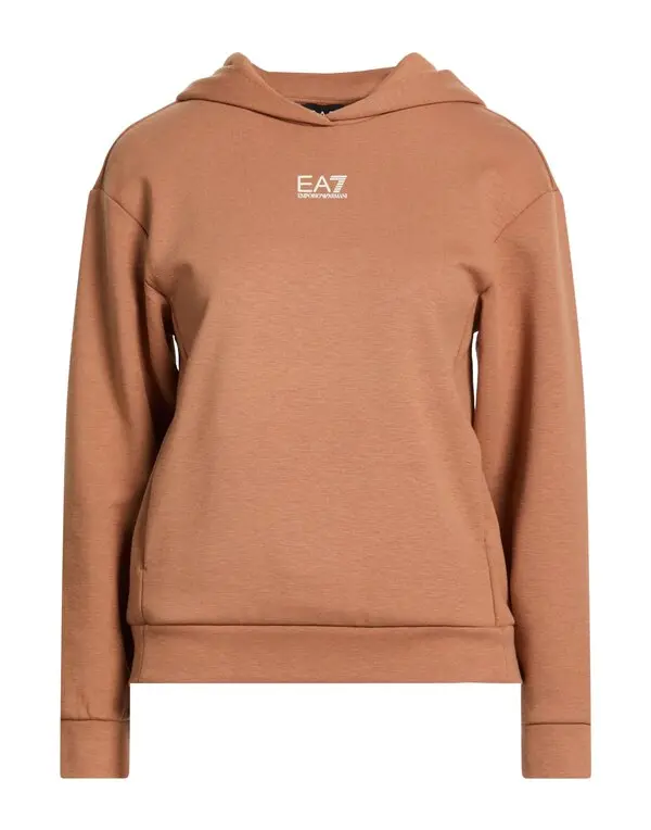 EA7 Sweatshirt In Polyester And Cotton - Beige