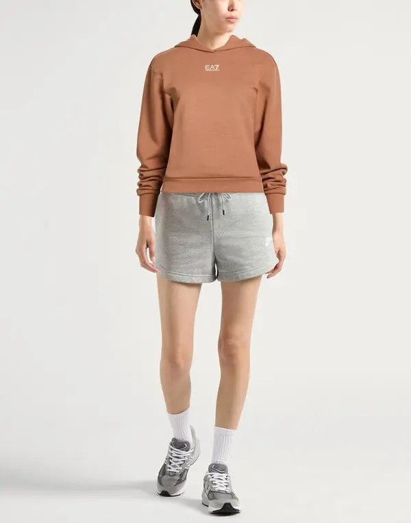 EA7 Sweatshirt In Polyester And Cotton - Beige