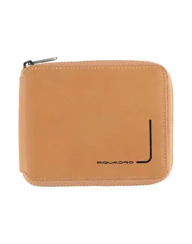 PIQUADRO Wallet Tan Cow Leather - Brown