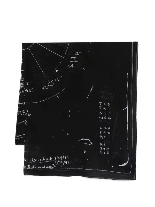 Rick Owens Pino Astro Scarf - Black