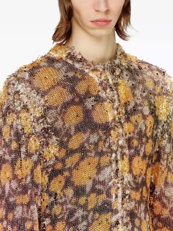 DIESEL® K-linnus Floral Embellished Cardigan