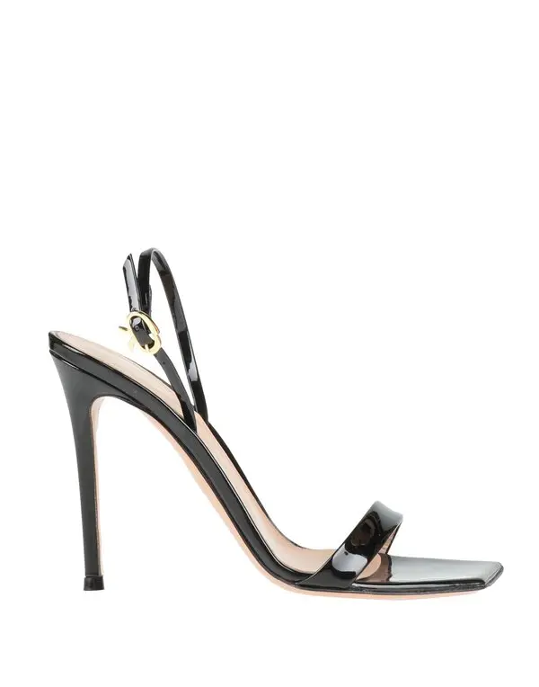 GIANVITO ROSSI Leather Sandals - Black