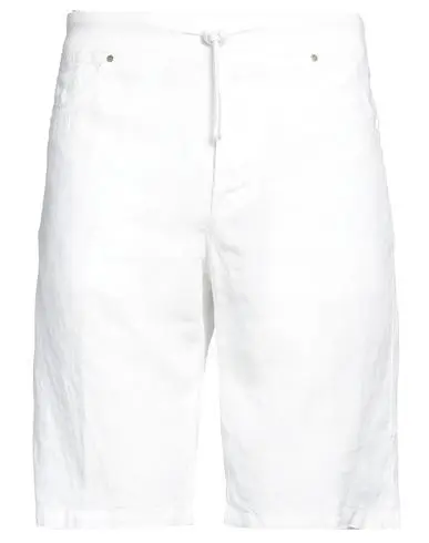 120% Lino Shorts & Bermuda Shorts Size Linen - White