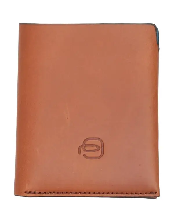 PIQUADRO Document Holder Tan Soft Leather