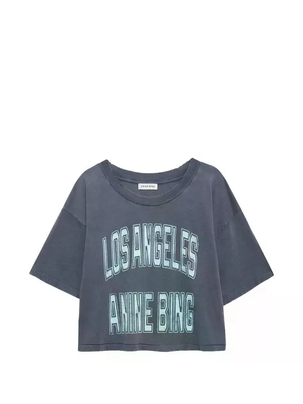 ANINE BING Johnny Cropped T-shirt