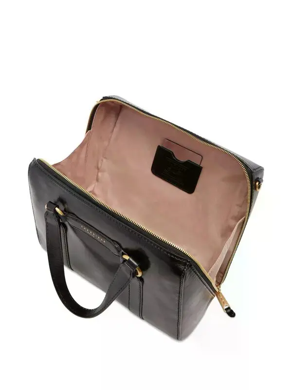 THE BRIDGE Laura Large Leather Tote Bag - Black