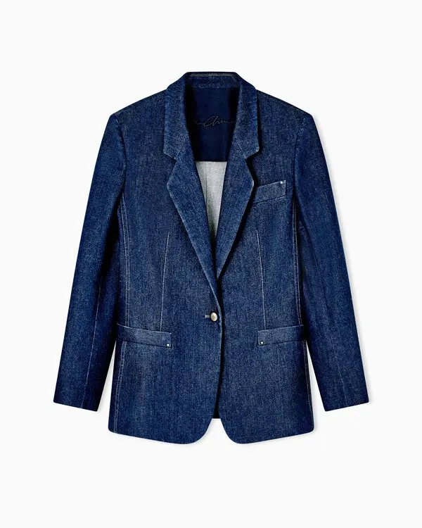 Giorgio Armani Denim Single-breasted Jacket