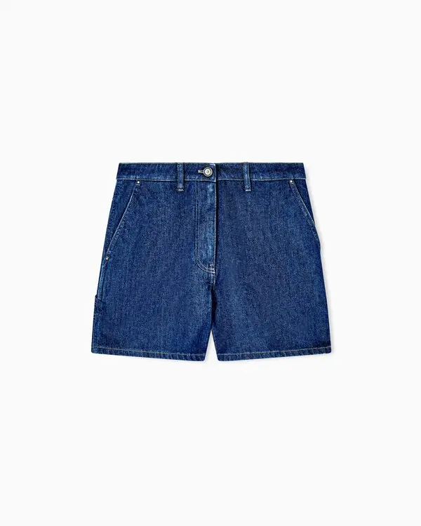 Giorgio Armani Stretch Cotton Denim Shorts