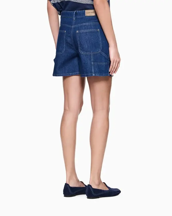 Giorgio Armani Stretch Cotton Denim Shorts