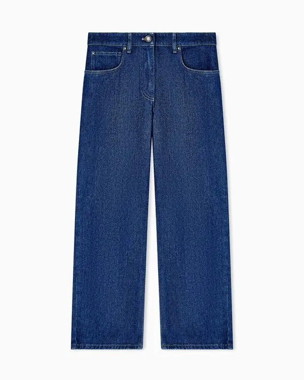 Giorgio Armani Stretch Cotton Denim Five-pocket Trousers