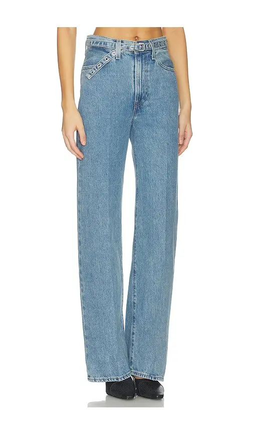 LEVI'S Ribcage Belted Wide-leg Jeans