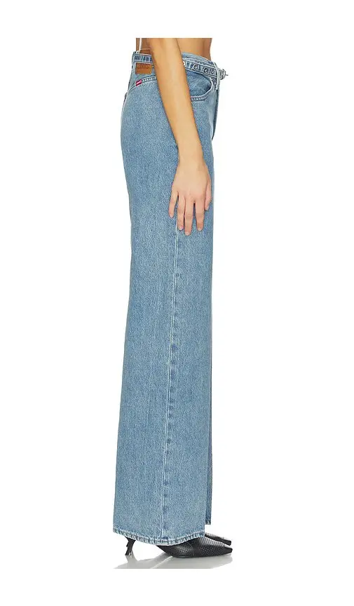 LEVI'S Ribcage Belted Wide-leg Jeans