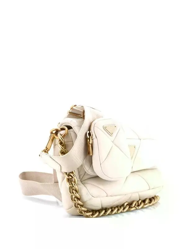 Prada Flap Quilted Nappa Leather Small Shoulder Bag