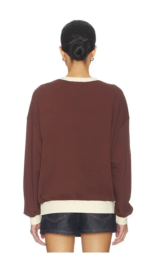 Daydreamer Nashville Colorblock Sweatshirt - Dark Auburn