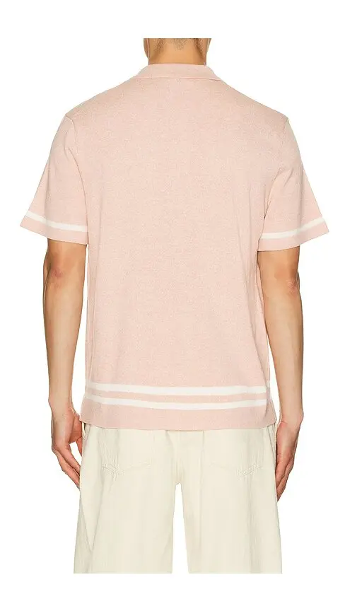 Rails Leo Camp Collared Shirt In Rose
