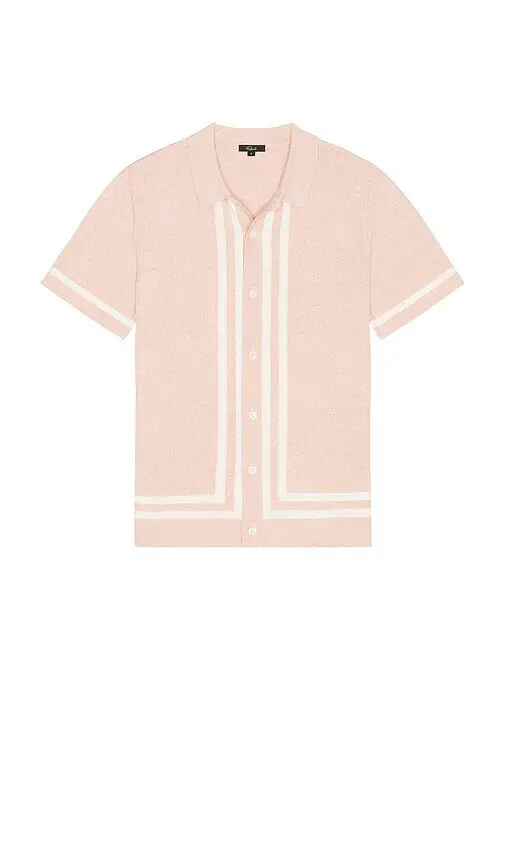 Rails Leo Camp Collared Shirt In Rose