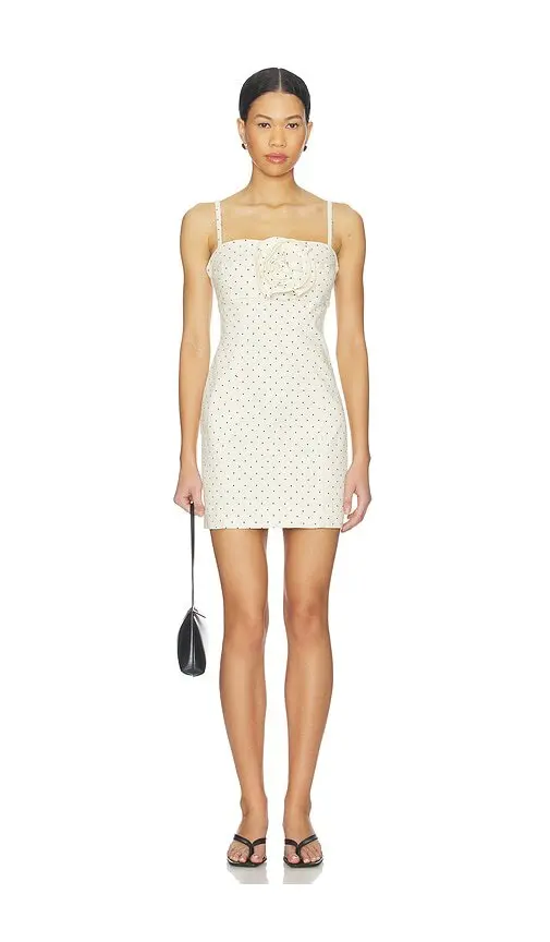 Steve Madden Peony Dress In Ivory - Pristine Ivory