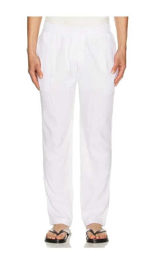 VINTAGE SUMMER Linen Pants - White